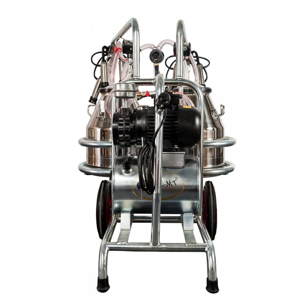 Aparat de muls vaci EMT, doua bidoane inox 20 litri, 2 posturi